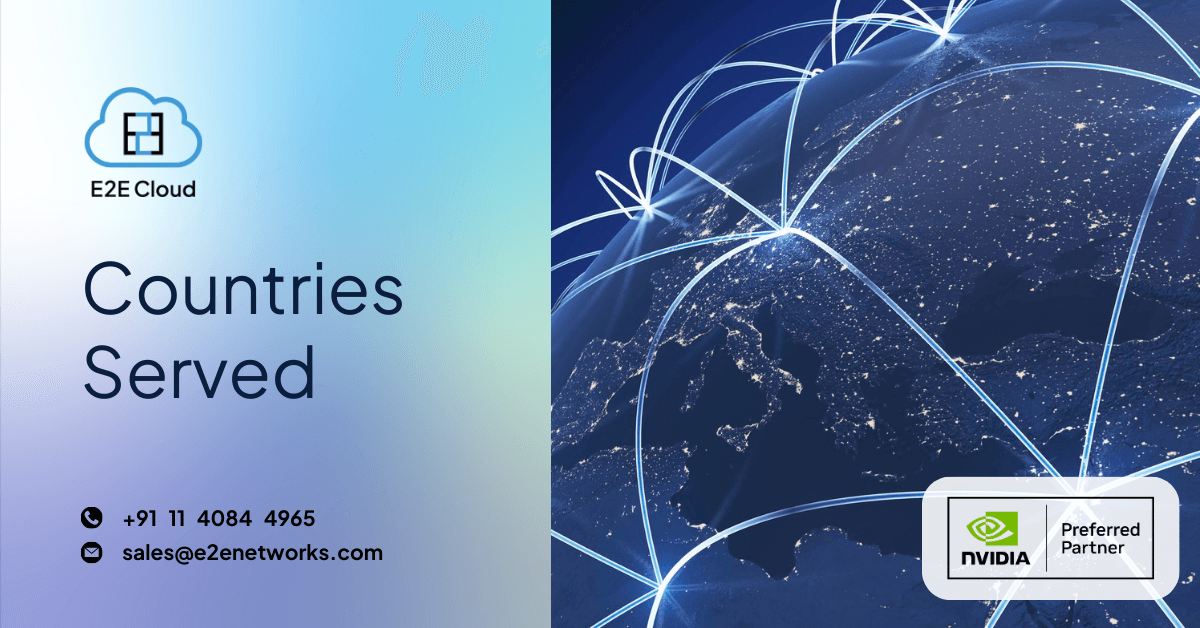 Countries Served - E2E Networks